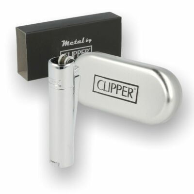 Silver Metal Clipper Lighter with Case (CM006) | eBay UK