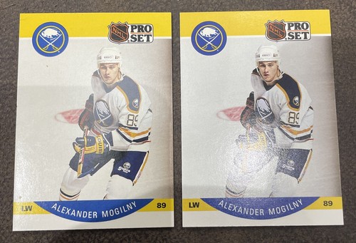 (2) 1990-91 Pro Set #26 Alexander Mogilny Rookie (RC) Sabres Hockey ...