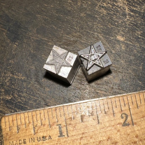 Printing Blocks “ Stars ” Lead Blocks, Nice Details! | eBay