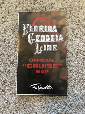 Florida Georgia Line Map Rare | eBay