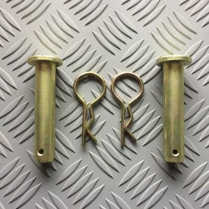 Tractor Clevis Pins 19mm Diameter, 78mm Useable Length, with R clips ...