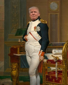 DONALD TRUMP NAPOLEON Collaboration JL David Photoprint Poster Artist ...
