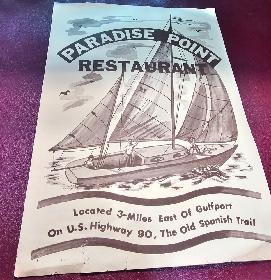 Paradise Point Restaurant Menu Gulfport Mississippi The Old Spanish ...