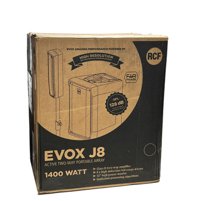 RCF Evox J8 Active Powered 2-Way Portable Array DJ PA Speaker System Black Open | eBay