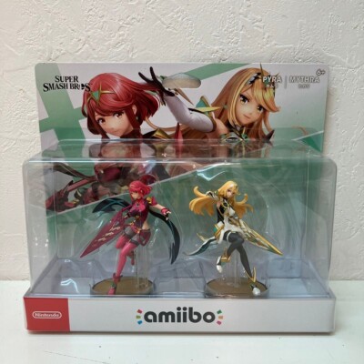 Nintendo Amiibo Pyra Mythra Double Set Super Smash Bros. Homura Hikari ...