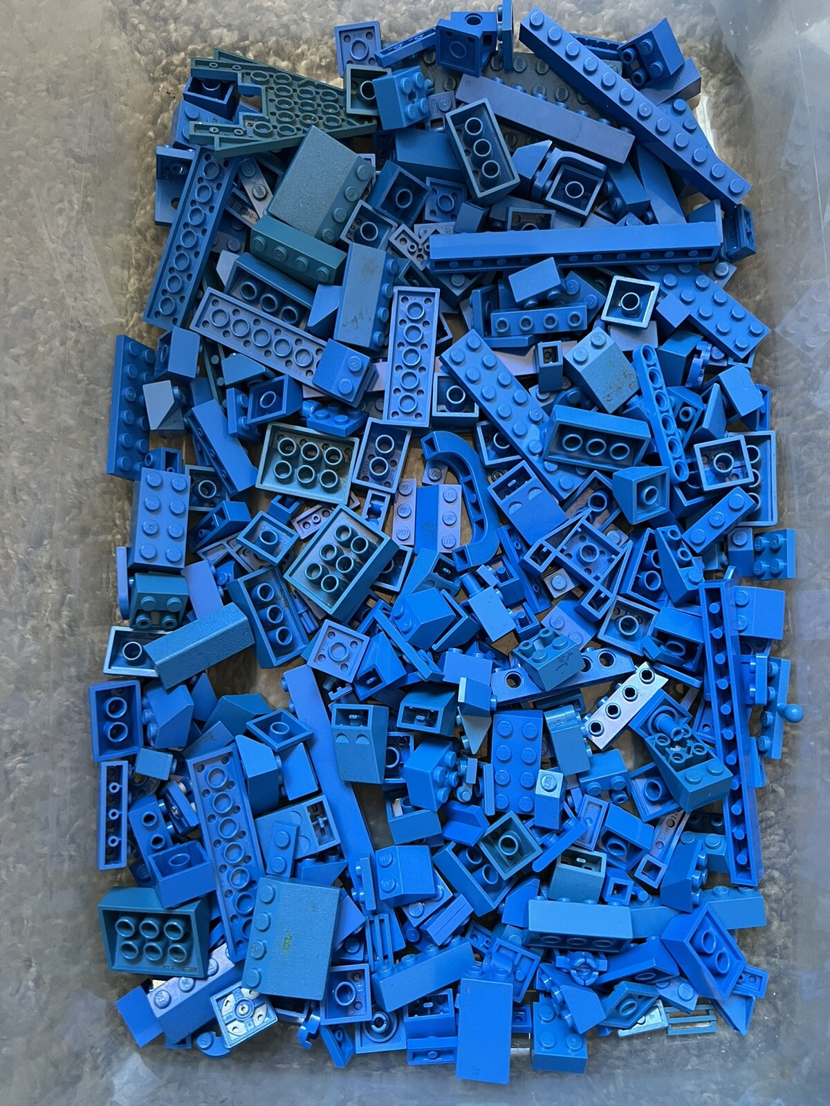 (Almost One Pound) Bulk Lot of All Blue LEGOS | eBay