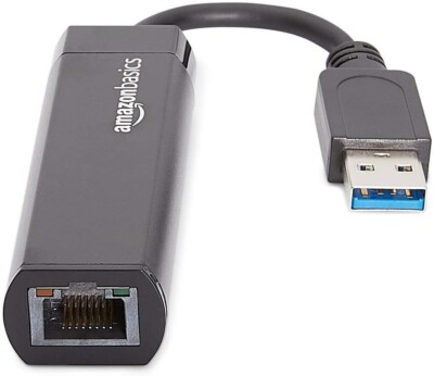 AmazonBasics USB 3.0 to 10/100/1000 Gigabit Ethernet Internet Adapter ...