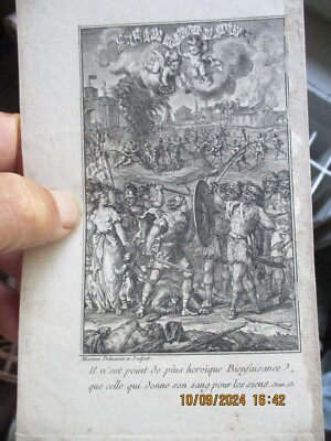 Ancienne Gravure Martinet Delineavit et Sculpsit Donner son sang pour ...