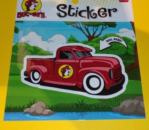 Buc-ee's Beaver Classic 4.5" 1956 Ford F-100 Pickup LARGE Sticker | eBay