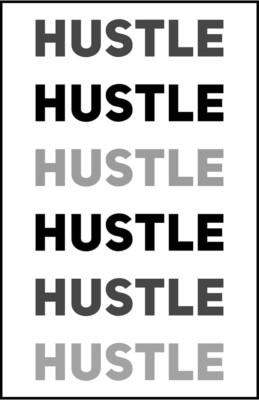 Hustle Poster - Wall Art - Hustling - Print Motivational (24 X 36 ...