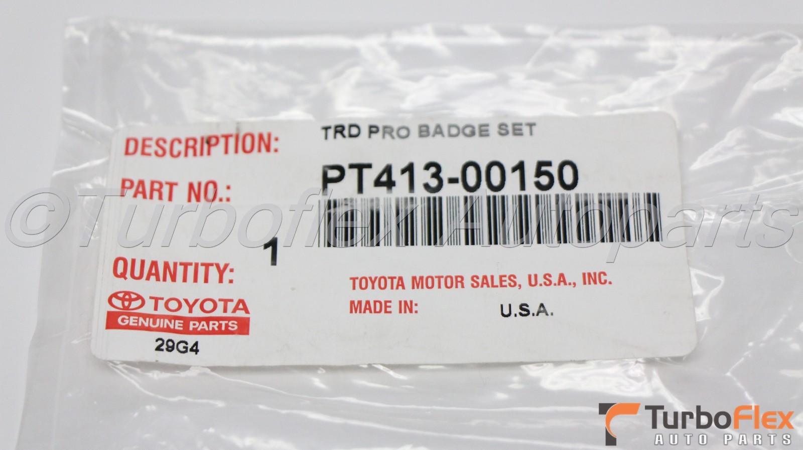 Toyota 4Runner Tacoma 2015 TRD PRO Black Metal Emblem Genuine OEM PT413 ...