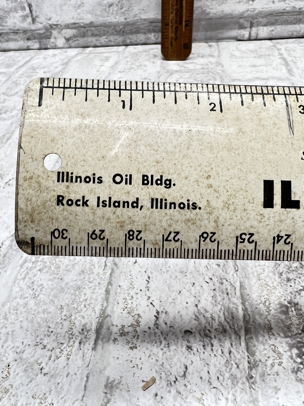 Vintage Illinois oil Products Inc. Metal 12" Ruler Oil Company 1950s | eBay