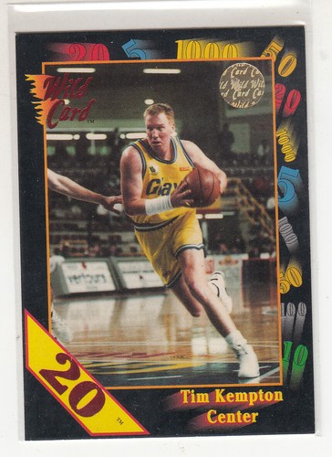 TIM KEMPTON 1991-92 Wild Card NCAA 20 Stripe Parallel #73 Notre Dame ...