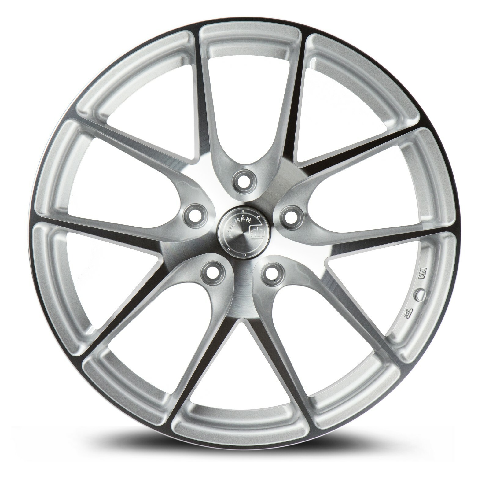Aodhan AFF7 19x8.5 +35/19x9.5 +35 5x120 Silver Machined Staggered (Set ...