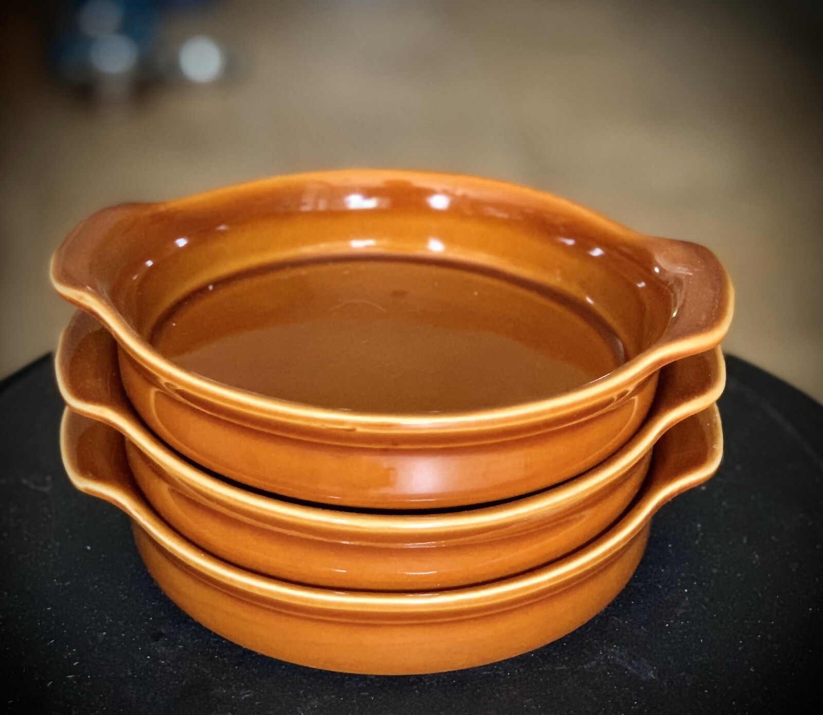 Lot of3 Bobby Flay BF Honey Collection Brown 7 1/4”x6 1/4” Casserole ...