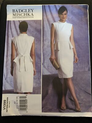 VOGUE PATTERN 1399 DRESS DESIGNER MISSES SIZE 6 8 10 12 14 Badgley ...