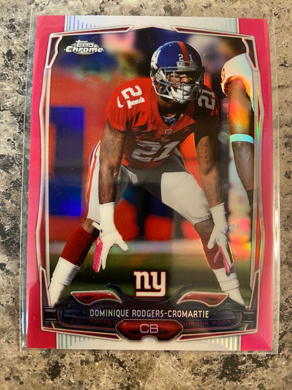 2014 Topps Chrome Pink Refractors Card #13 Dominique Rodgers-Cromartie ...