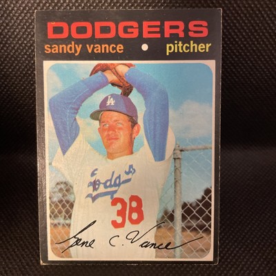 🔥1971 Topps Baseball Card #34 Sandy Vance Rookie Card Excellent LA ...