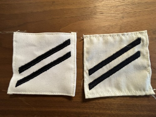 Pair Of US Navy E-2 Seaman Apprentice Sleeve Insignia Patches | eBay