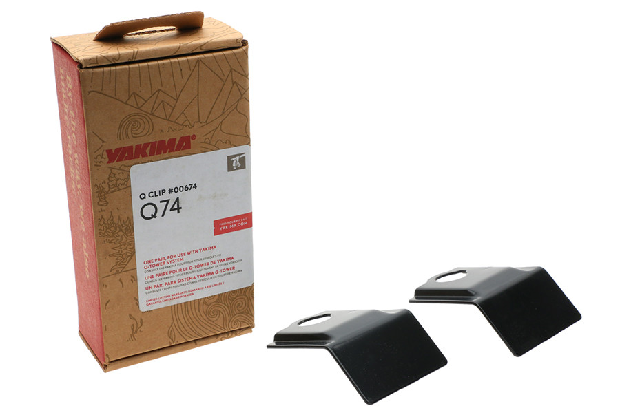 Yakima Q74 Q Tower Clips w/ D Pads & Vinyl Pads #00674 2 clips Q 74 NEW ...