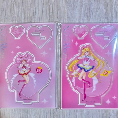 Sailor Moon & Chibi Moon Acrylic Stand Set Meiji Collaboration | eBay