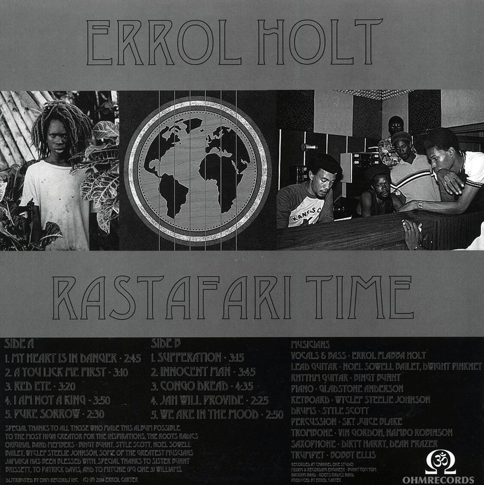 VINYL Errol Flabba Holt - Rastafari Time | eBay