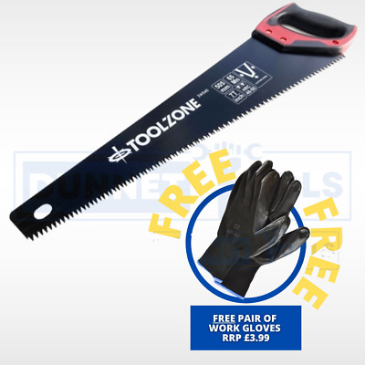 Hardpoint Hand Saw Large Woodwork Carpentry Joiner 7TPI Sharp Point ...