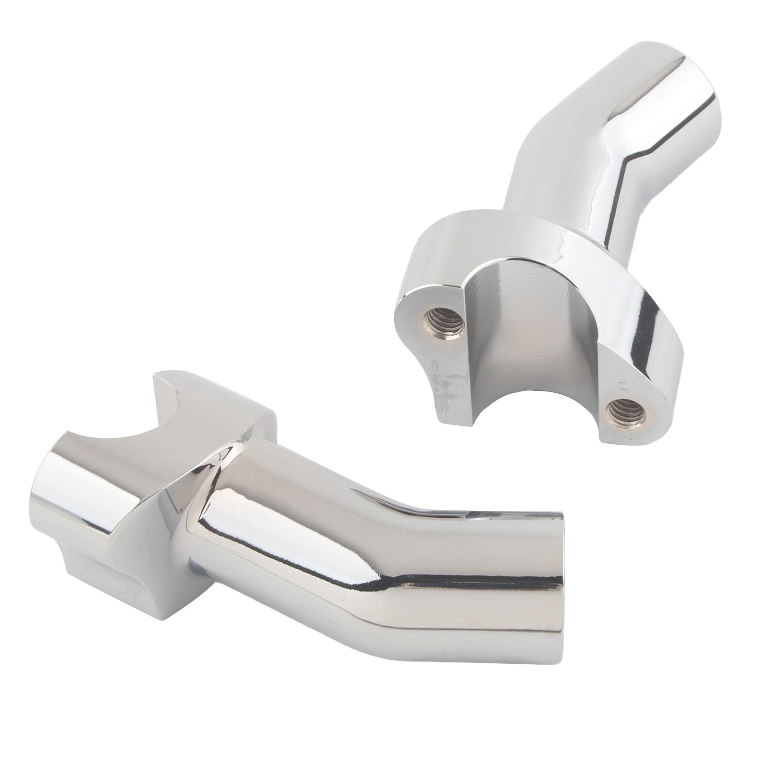 Chrome 3.5" Pullback Handlebar Risers For Harley Breakout Heritage ...