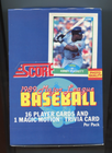 1989 SCORE BASEBALL UNOPENED BOX, w/ 36 SEALED PACKS OF 16 CARDS EACH ...