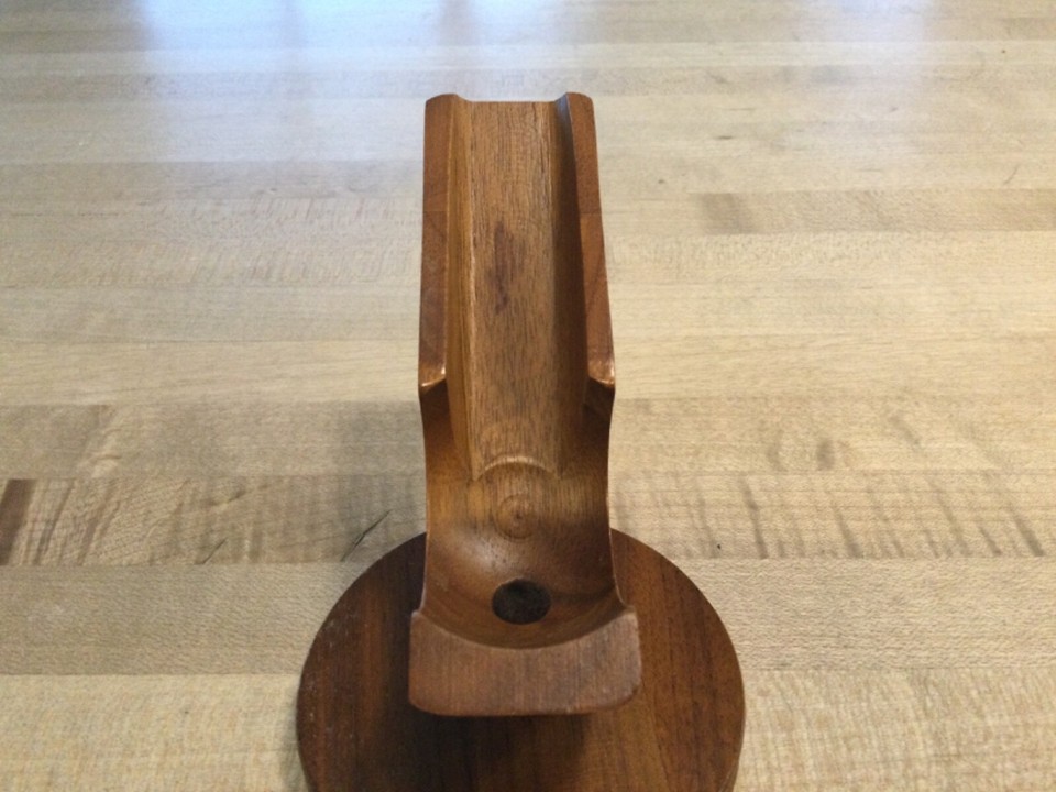 Decatur Industries Deco Single Tobacco Pipe Stand/Holder Solid Walnut ...
