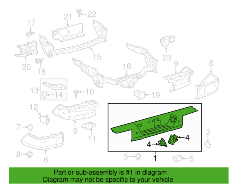 Toyota 520570C081 Genuine OEM Bumper Cover for sale online | eBay