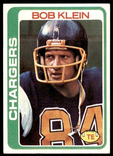 1978 Topps Bob Klein San Diego Chargers #187 | eBay