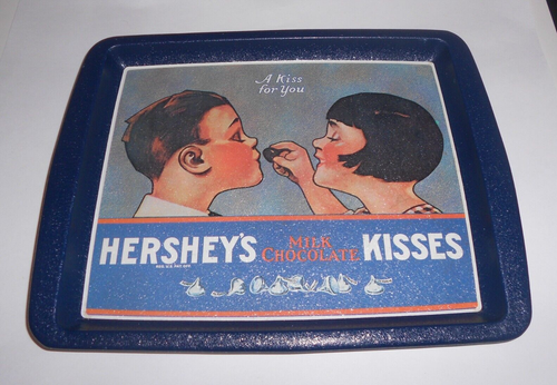 1982 Hersheys milk chocolate 8x6 tin tray | eBay
