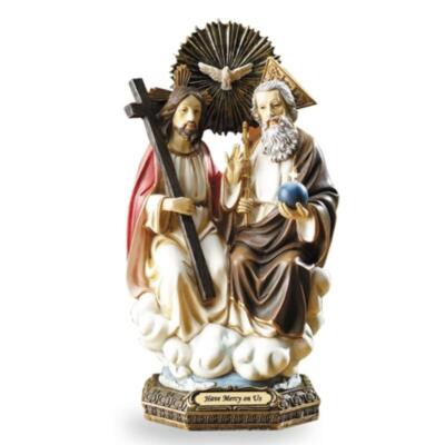 Holy Trinity Statue 8 Inch Tall Resin Christianity Catholic Religious ...