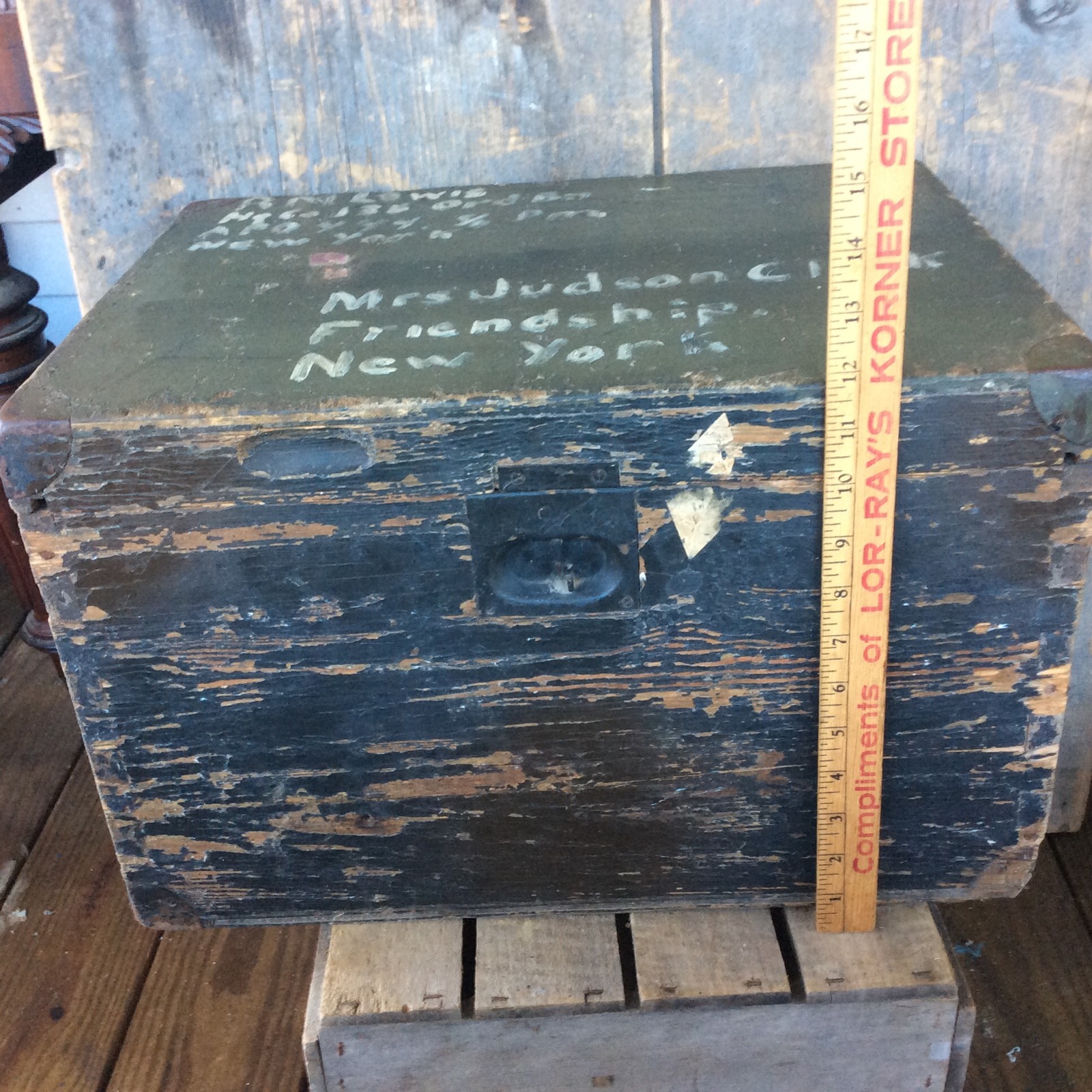 Rare Authentic World War Two German Chest , Footlocker , Angefertight ...