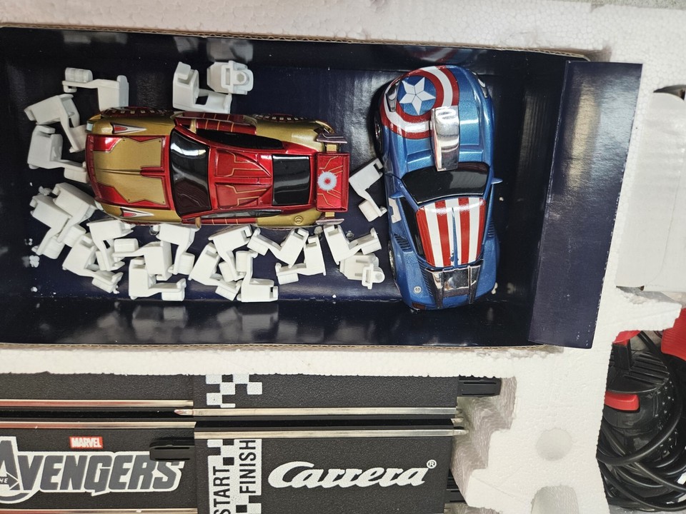 CARRERA GO MARVEL AVENGERS HERO TEAM CHASE CAR SLOT RACING Set | eBay