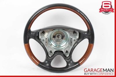 01-04 Mercedes R170 SLK320 SLK230 Driver Steering Wheel Black Wood OEM ...