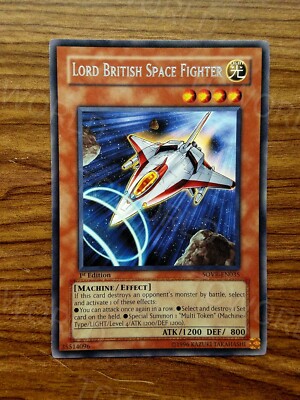 Yu-Gi-Oh! 1st Edition SOVR-EN035 "Lord British Space Fighter" NM-M | eBay