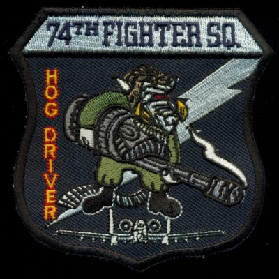 USAF 74th Fighter Squadron Hog Driver A-10 Patch K-8 | eBay