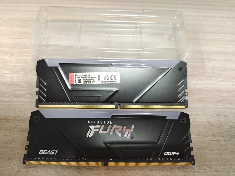 KINGSTON FURY RGB 16GB(2X8) RAM PC4-25600 (DDR4-3200Mhz) UDIMM Desktop ...