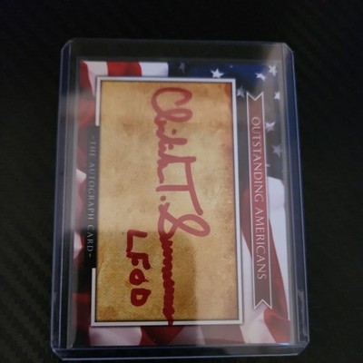 CHRIS SUNUNU NEW HAMPSHIRE GOVERNOR Signed Autograph CARD OUTSTANDING ...