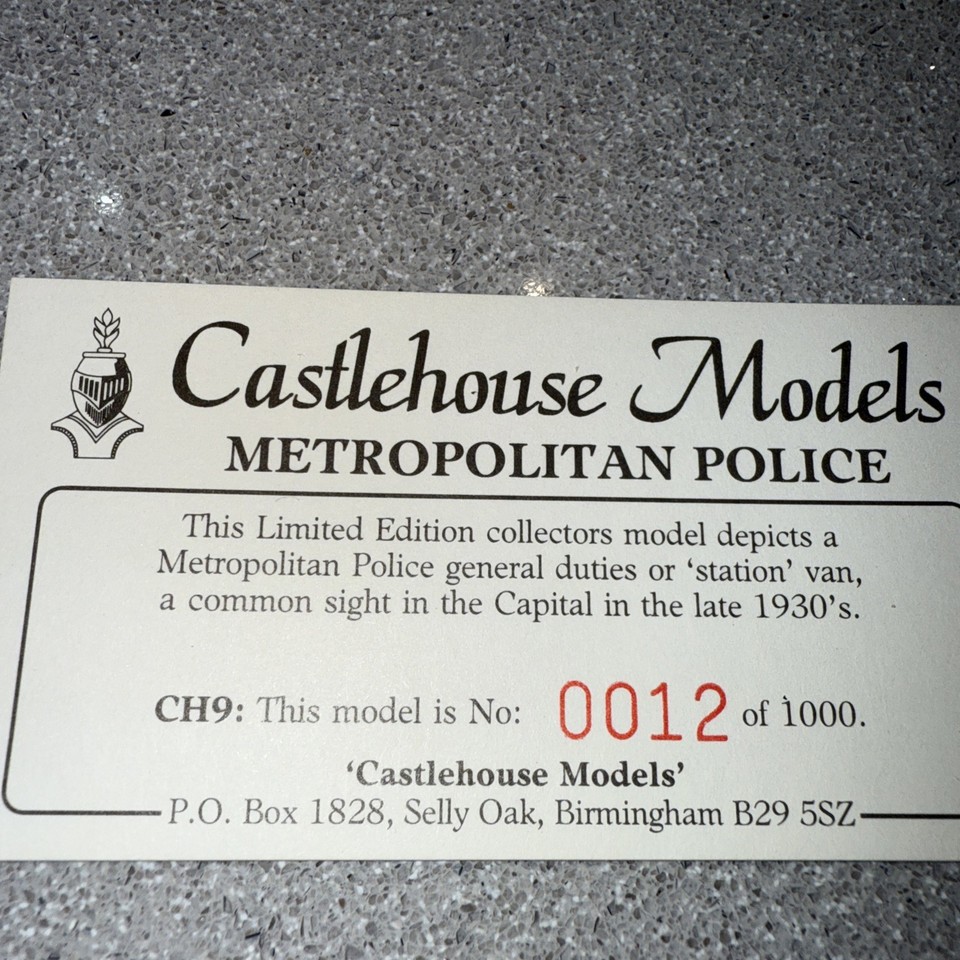 Lledo Promotional Model Limited metropolitan police new in box | eBay