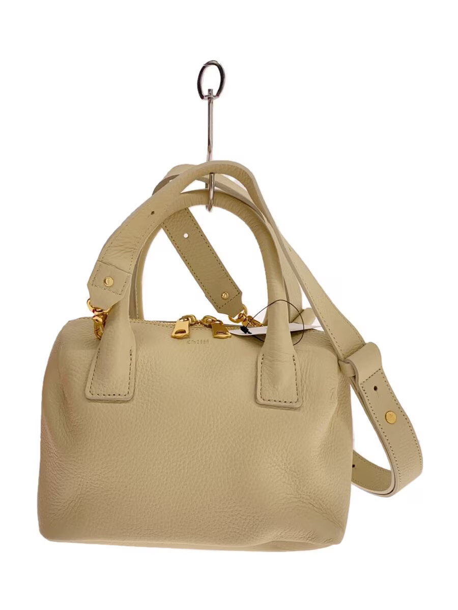 ch!iii Small Boston Shoulder Bag in Leather (CRM) - Gem