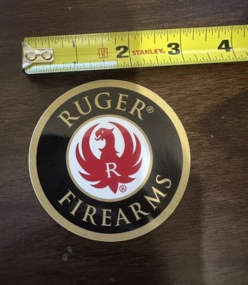 Ruger Firearms Rifle Gold Red Black Vinyl Decal Sticker Shot Show | eBay