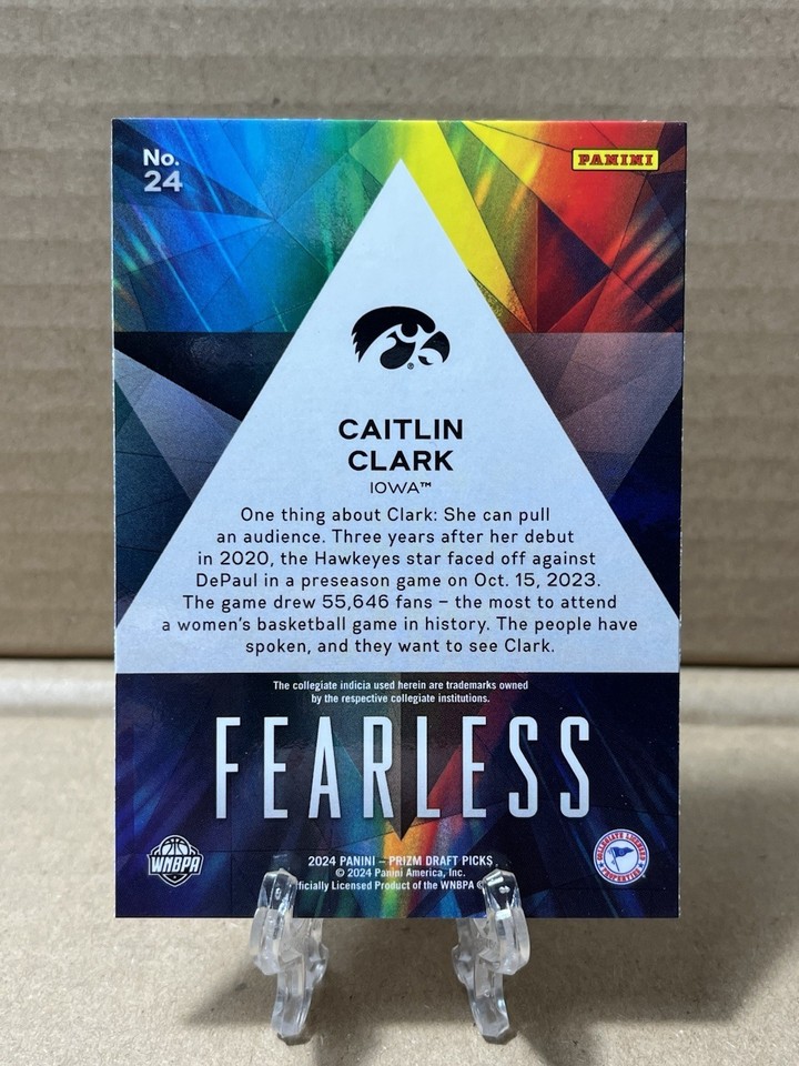 Caitlyn Clark Fearless Insert Prizm Draft Picks 2024 | eBay