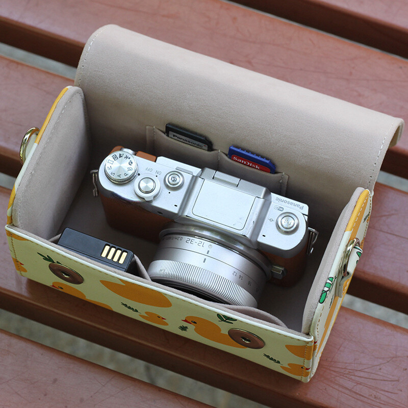 Leather Camera Bag Cover For Nikon J1 Leica D-LUX Canon G5X Fujifilm ...