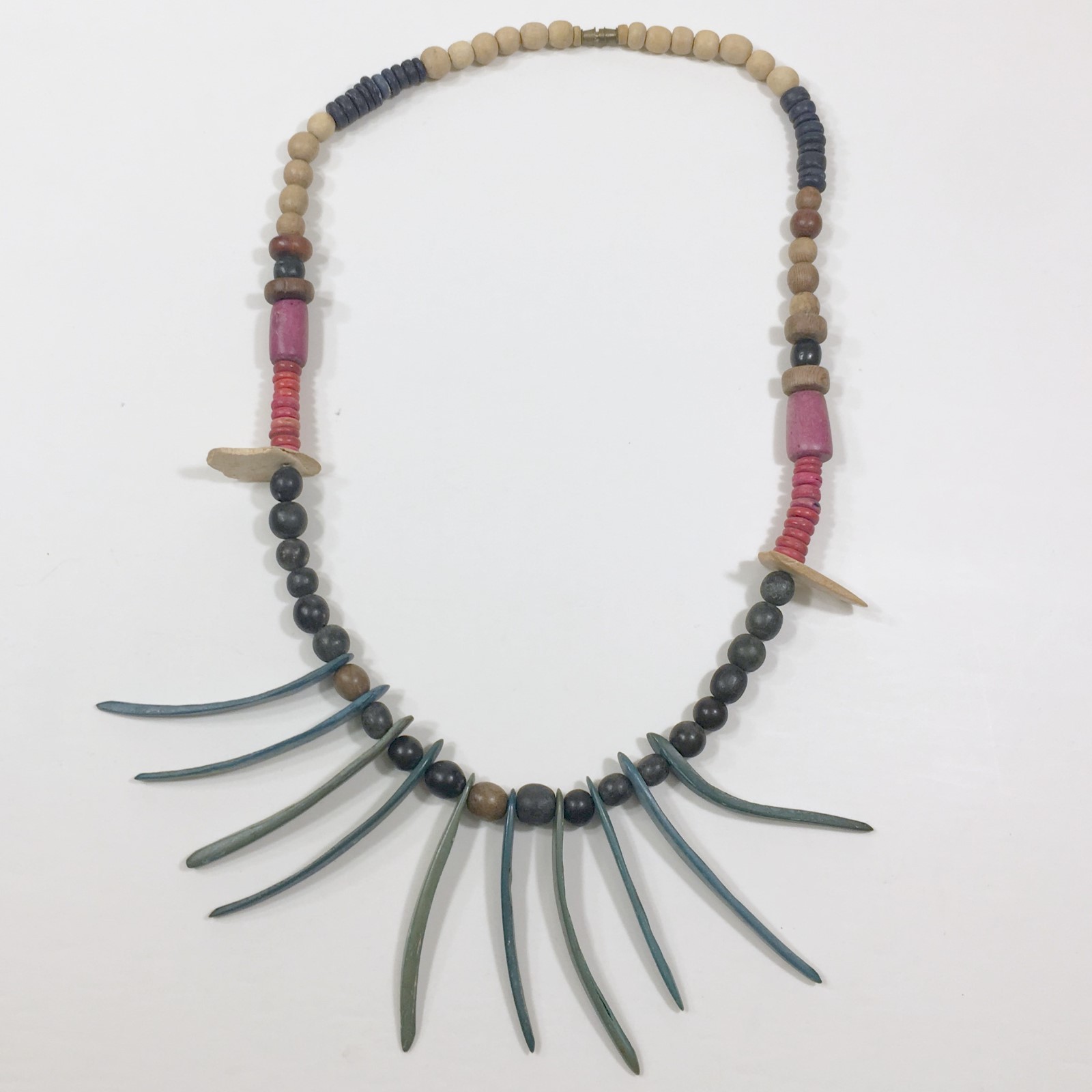 Native American Inspired Tribal Wooden Multi Color Be… - Gem