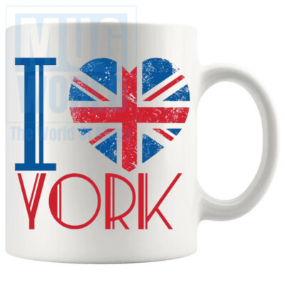 I Love York Mug Handmade Gifts For Birthday Christmas Friends Family ...