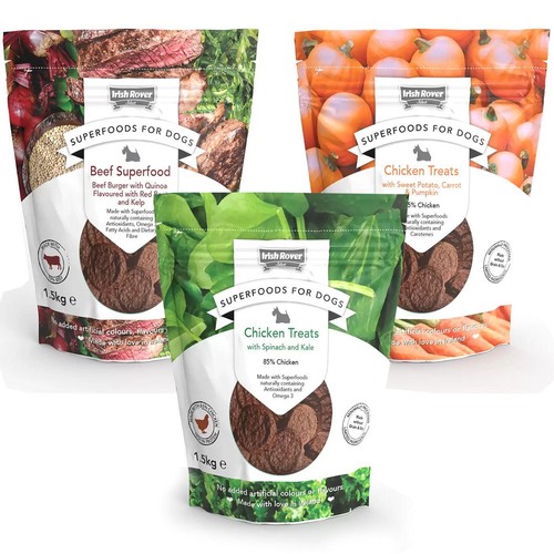 Irish Rover Superfoods Dog Treat Naturally Tasty Chicken Beef Spanish ...