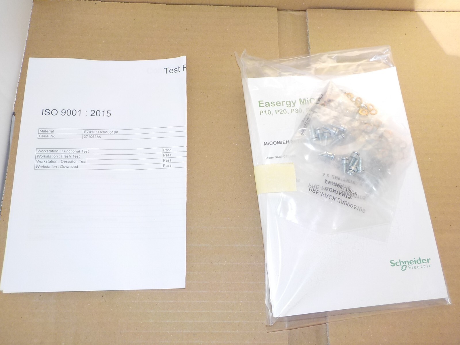 SCHNEIDER MICOM P741 P741271A1M0518K 0005601380/10 BUSBAR PROTECTION ...